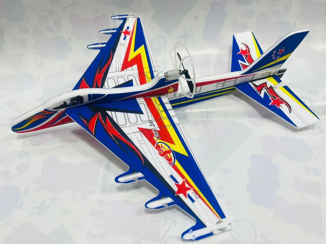 Biplane Glider Foam Powered Flying Plane Rechargeable Electric Craft ...