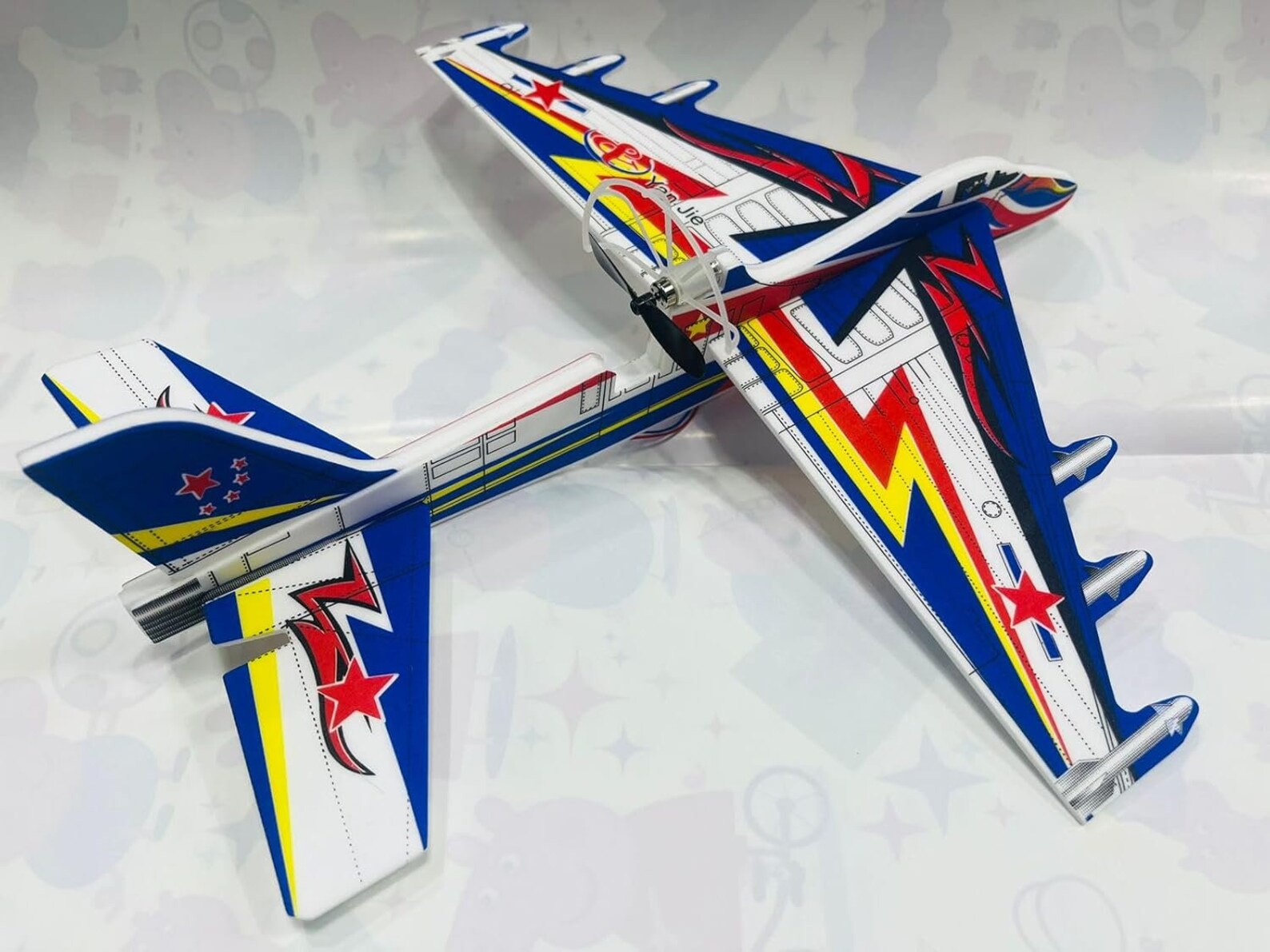 Biplane Glider Foam Powered Flying Plane Rechargeable Electric Craft ...