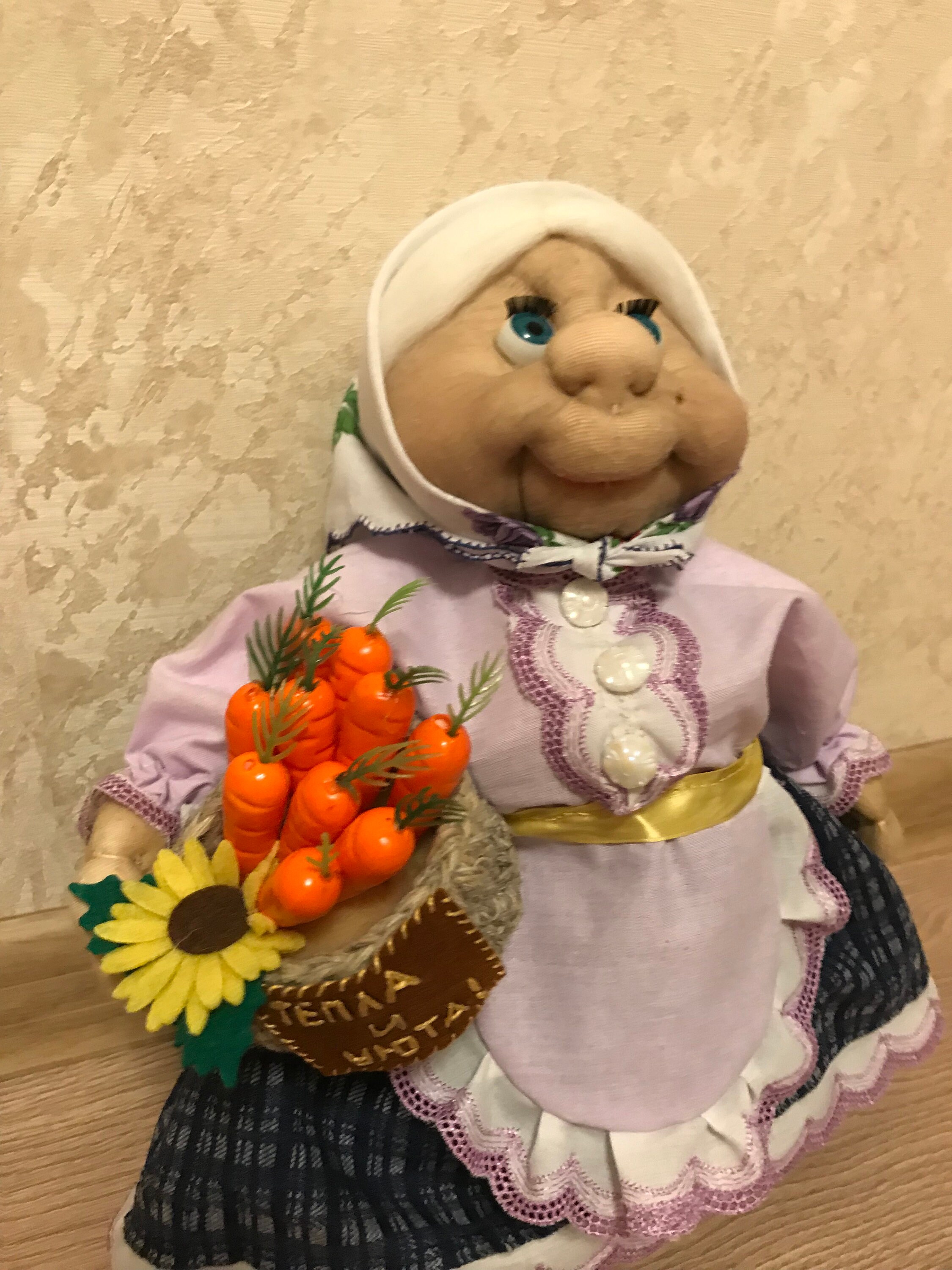 Handmade doll grandmother-old woman. Textile doll. Decoration | Etsy