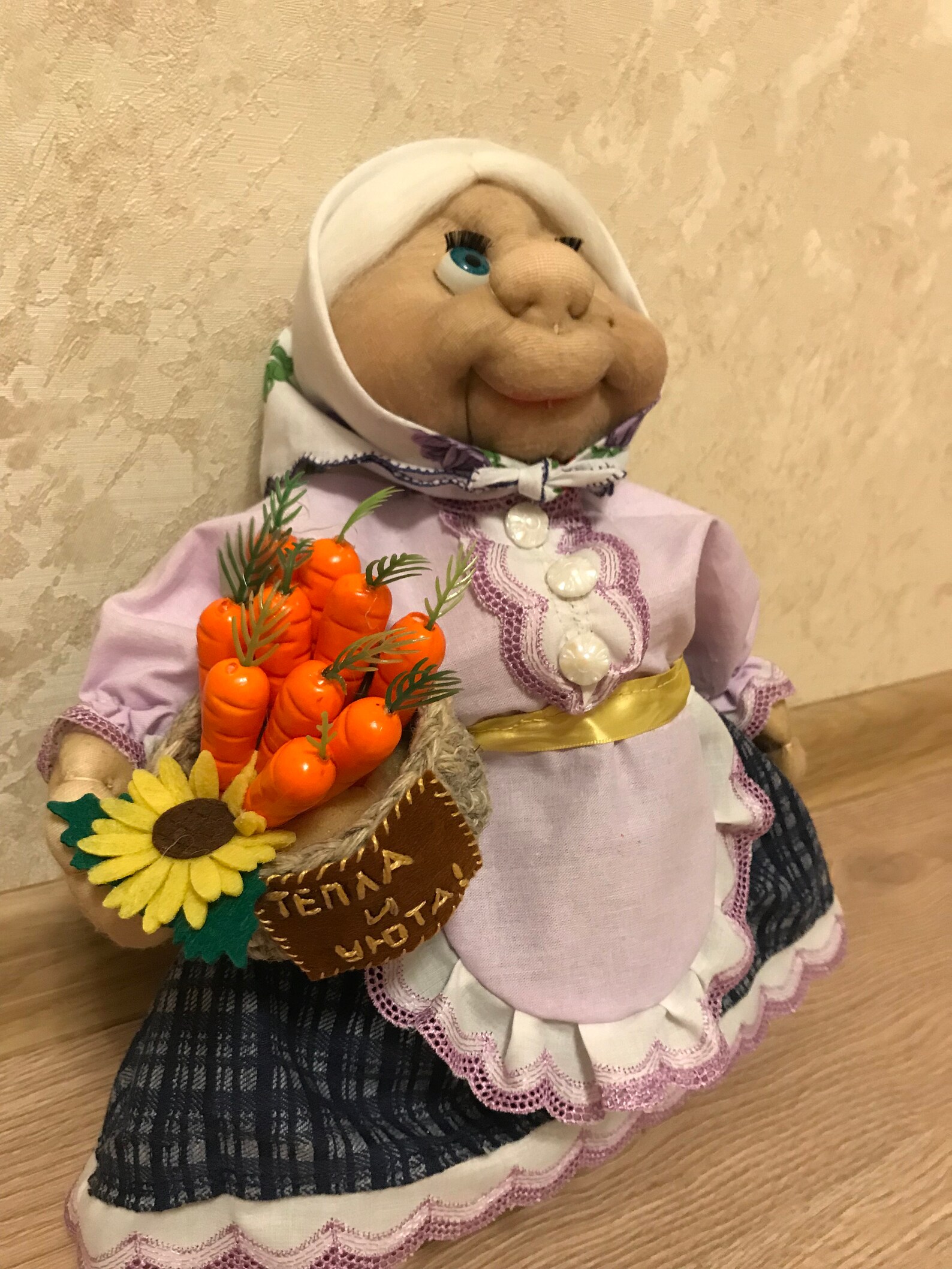 Handmade doll grandmother-old woman. Textile doll. Decoration | Etsy