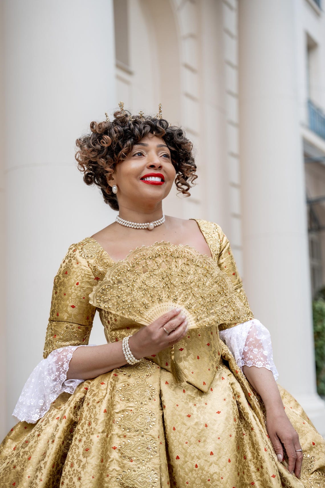 Gold 18th Century Inspired Historical Gown - Custom-made by the English ...