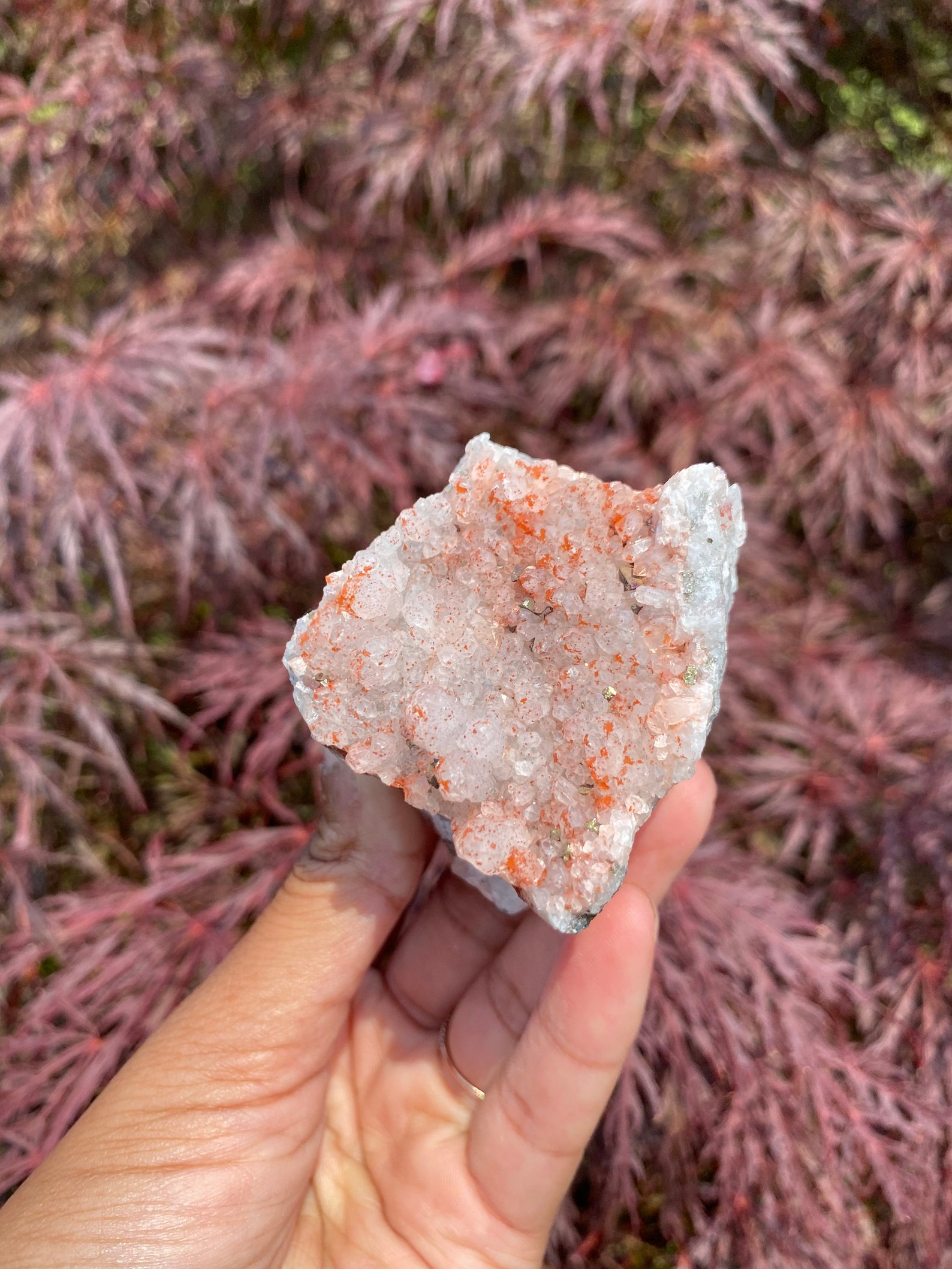Red Quartz Hematite Pyrite and Dolomite Specimen | Etsy