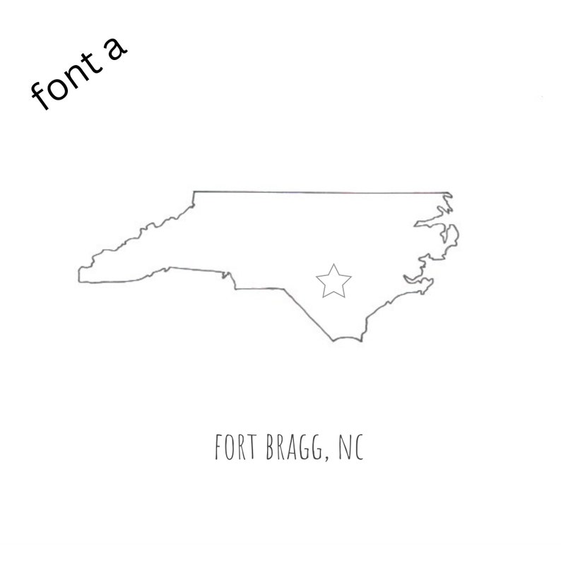 North Carolina: Minimalist Line Art - Etsy