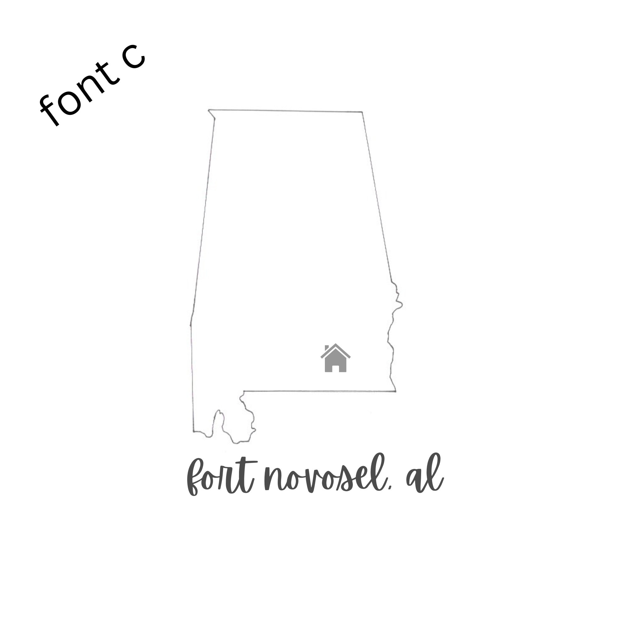 Alabama: Minimalist Line Art - Etsy
