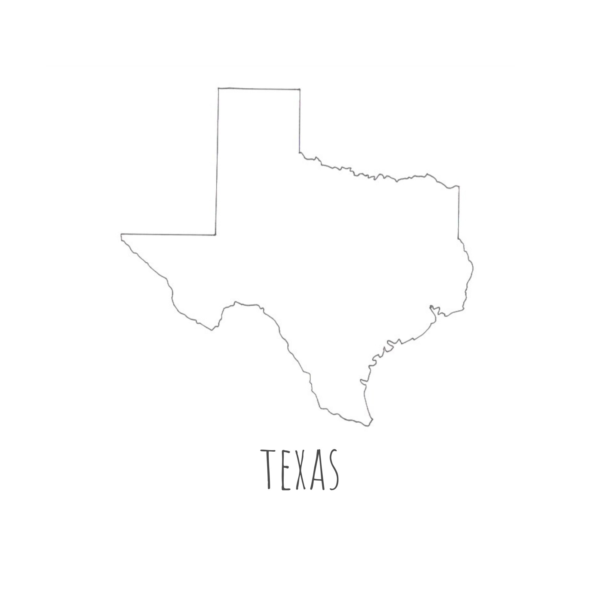 Texas: Minimalist Line Art - Etsy
