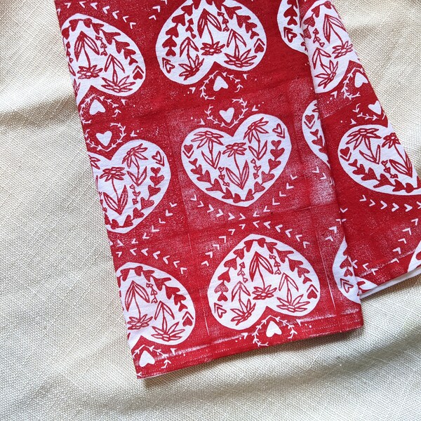 Block Print Towel - Etsy