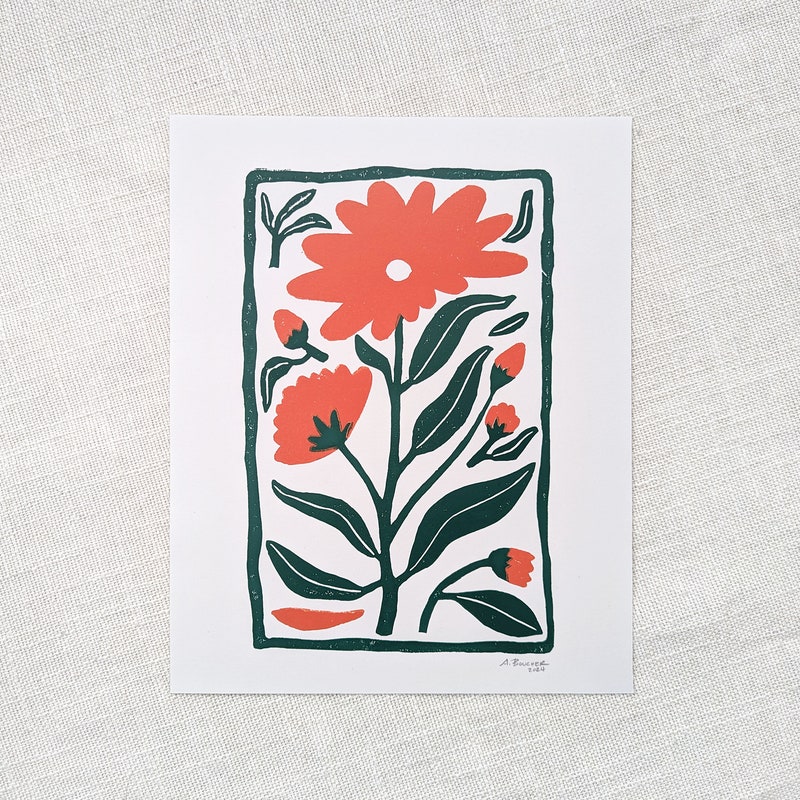 Block Print Art - Etsy
