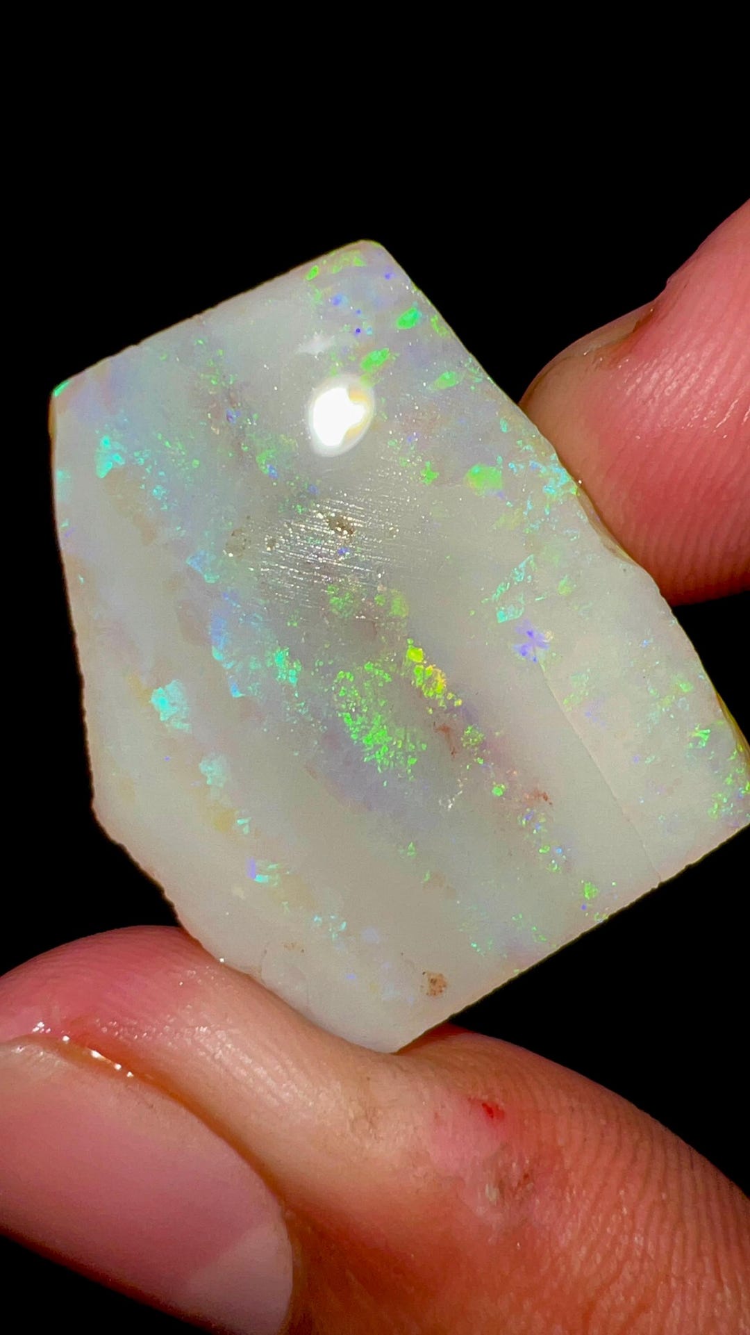 40.00 Carat Natural Australian Fire Opal Rough Solid Fire Size 29X23X7 ...