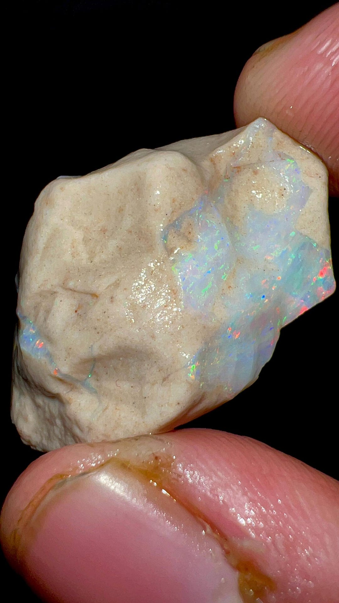 44.65 Carat Natural Australian Fire Opal Rough Solid Size 33X22X16 Mm ...