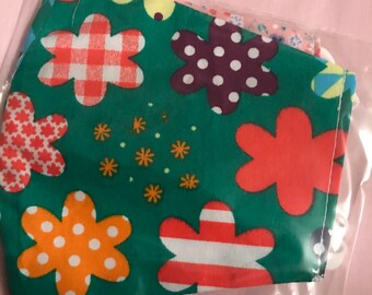 Patchwork Face Mask | Etsy