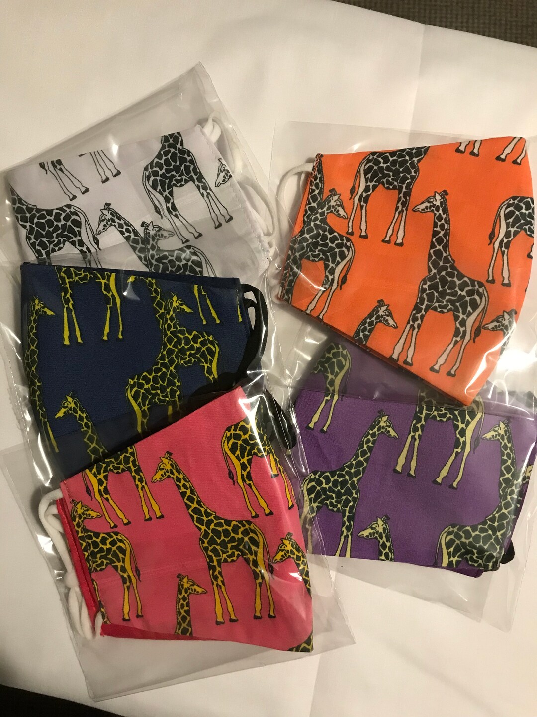 Giraffe Face Masks. 5 Colours. 100% Cotton. Lined - Etsy