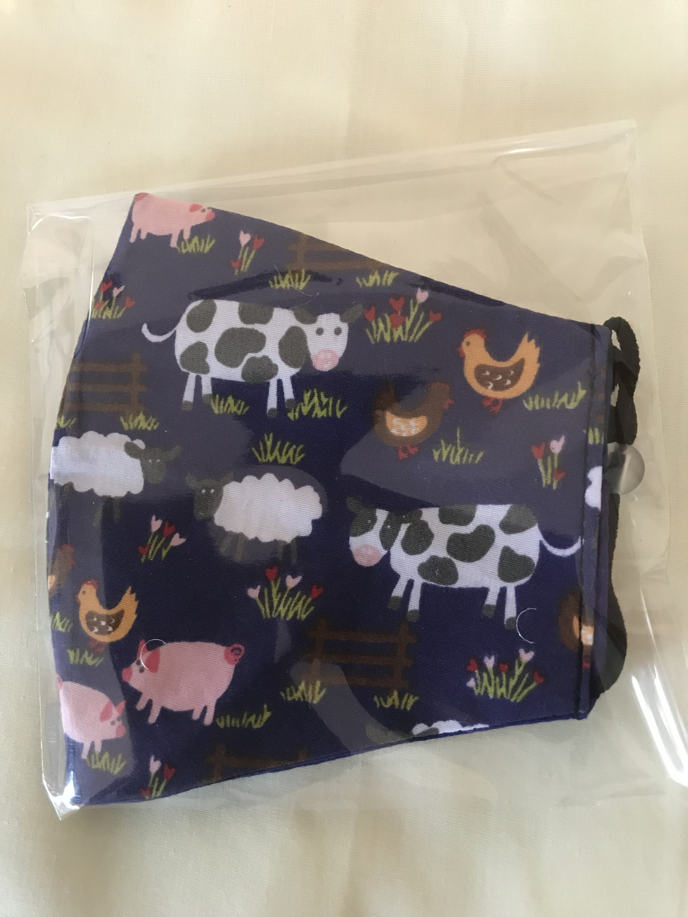 Novelty Farm Yard Face Mask. 5 Colours. 100% Cotton - Etsy UK