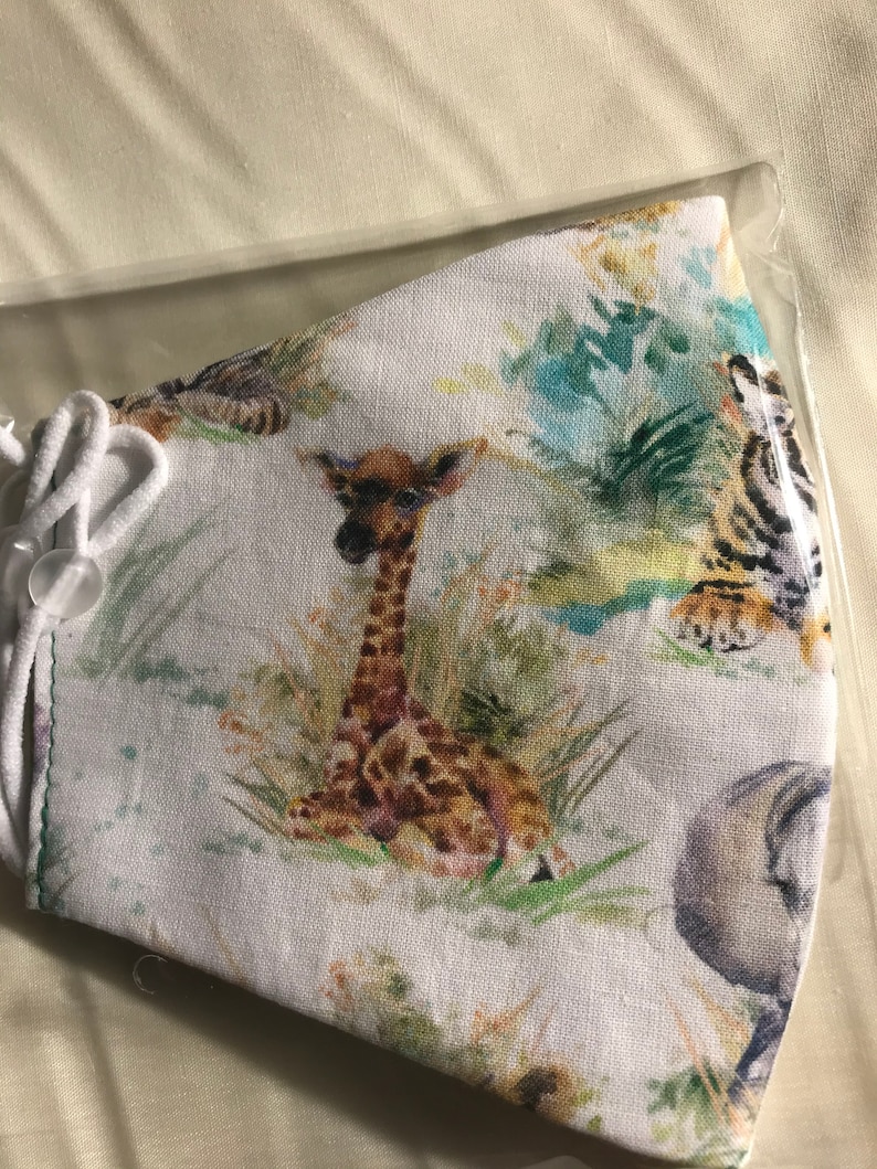African Safari Animals Face Mask...5 to Choose From - Etsy