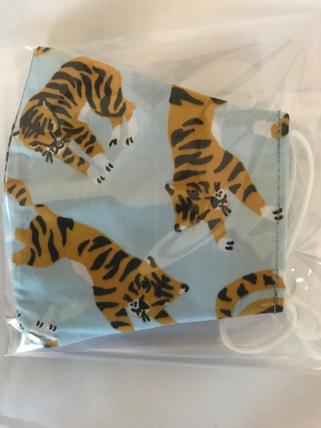 Novelty Tiger Themed Face Mask. 100% Cotton - Etsy UK