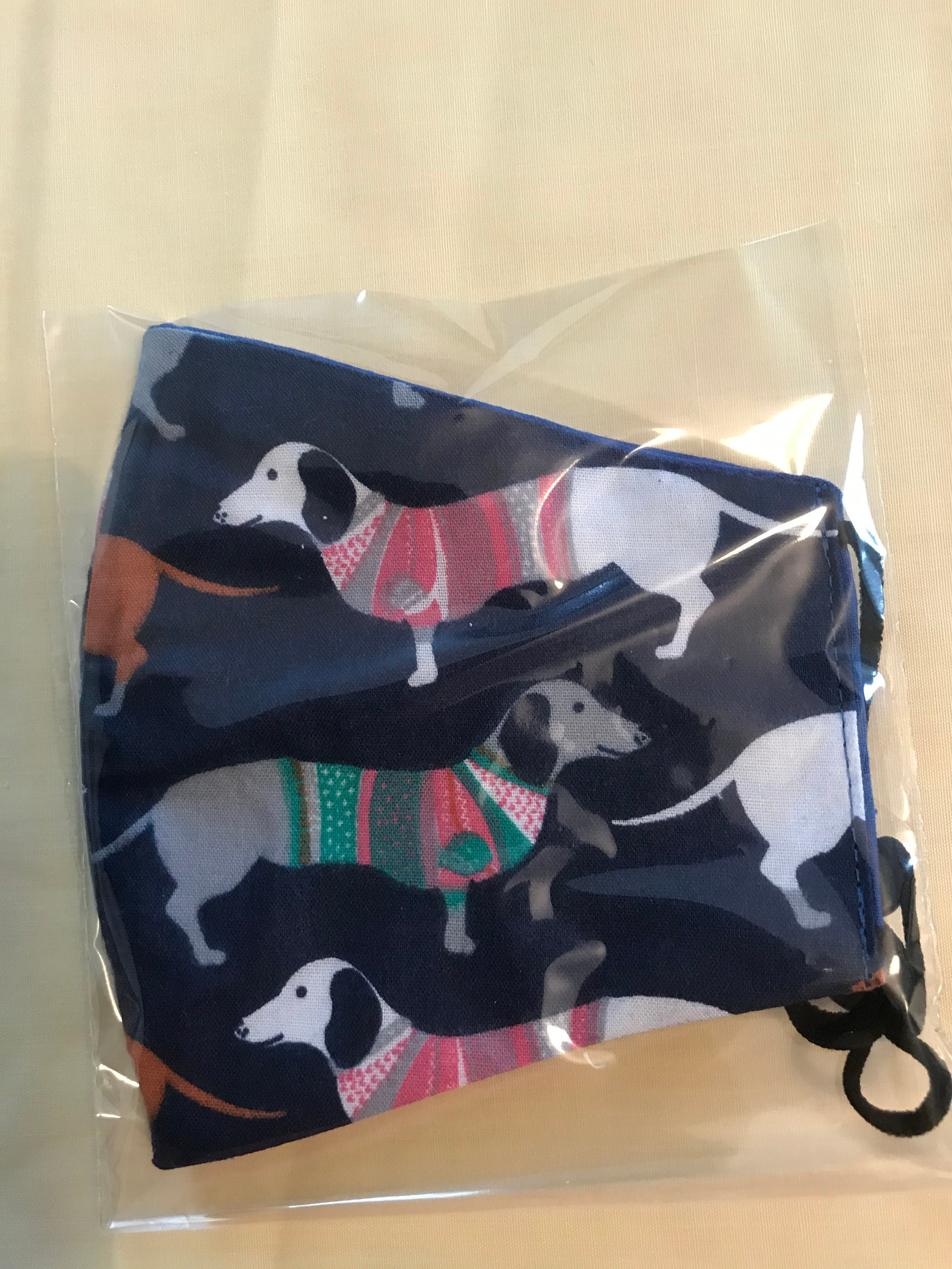 Dachshund Sausage Dog Cotton Face Masks 4 Colours | Etsy UK