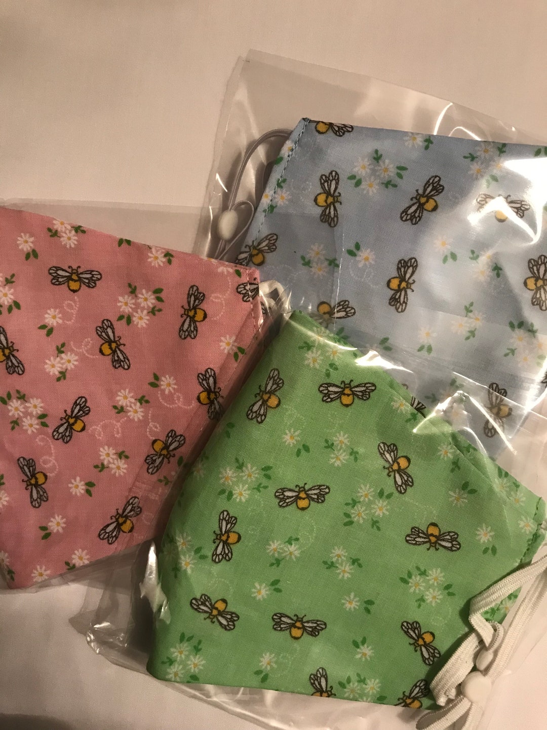 Pretty Bees Face Masks. 3 Different Colours. 109% Cotton. Lined - Etsy
