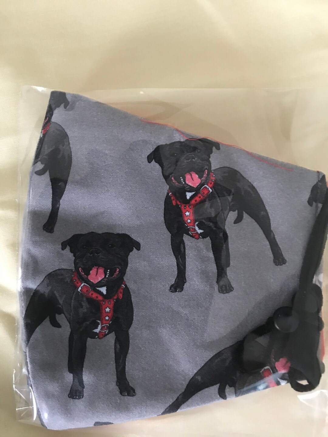 Staffordshire Bull Terrier Dog Face Mask. Cotton - Etsy