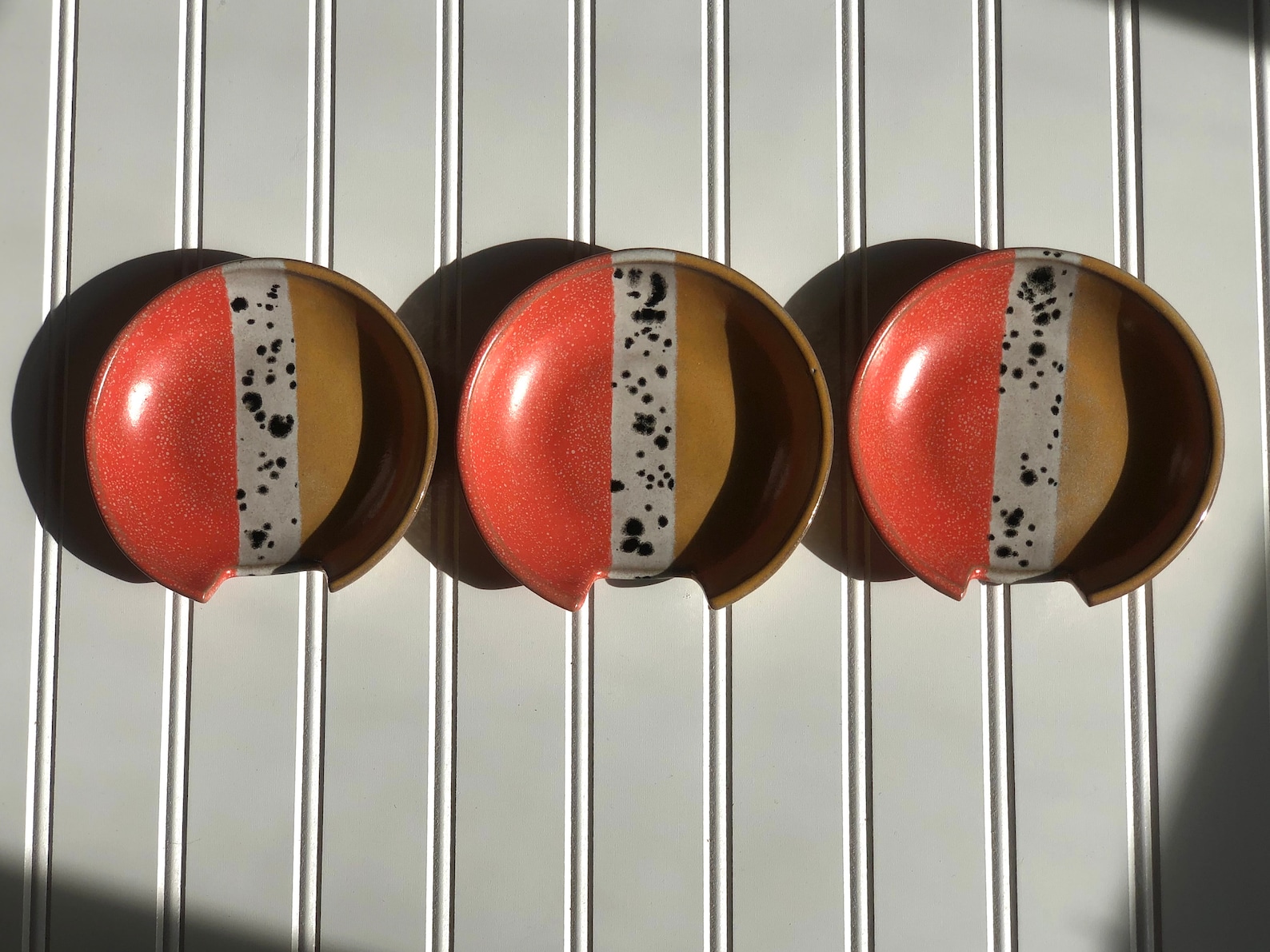 Ceramic Spoon Rest - 2 Tone - Sand & Coral - Etsy