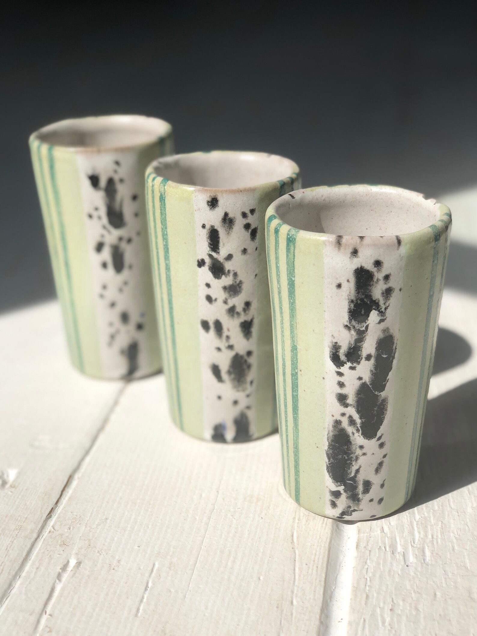 Tall Ceramic Cup- Hard Candy- Green - Etsy