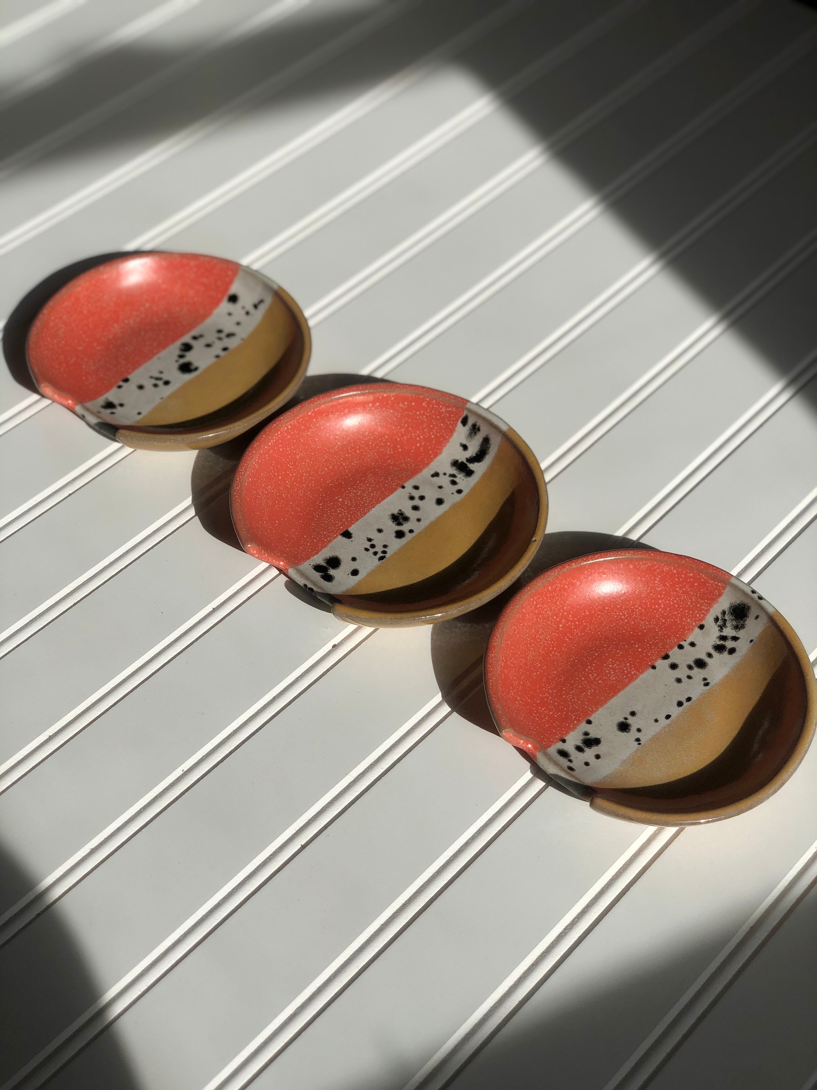 Ceramic Spoon Rest - 2 Tone - Sand & Coral - Etsy