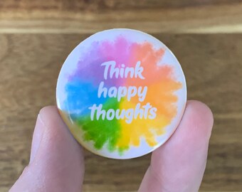 Happy Thoughts Sign - Etsy