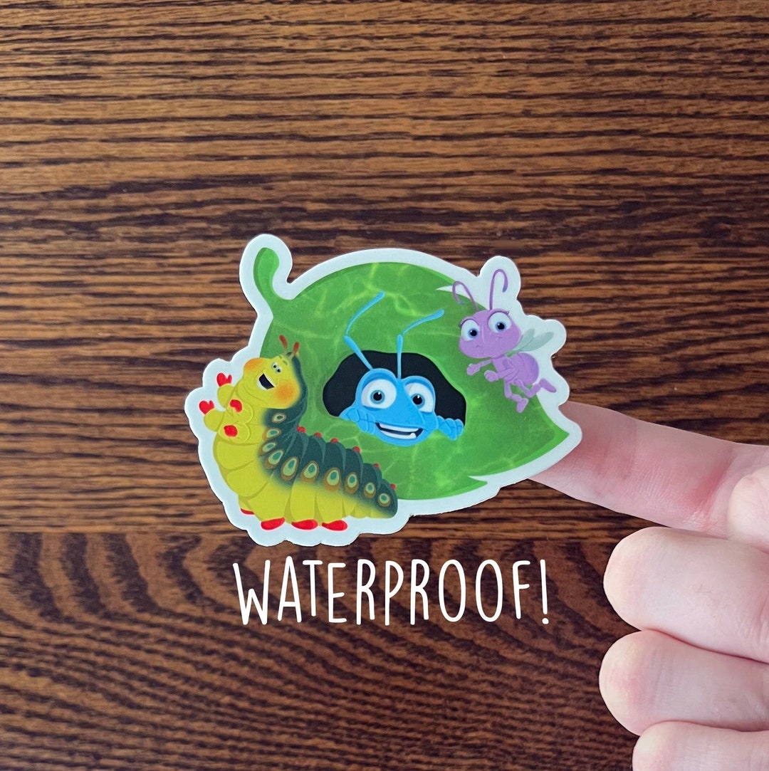 Disney Pixar A Bug's Life 3x2.5in WATERPROOF Sticker Flik/heimlich/ant ...