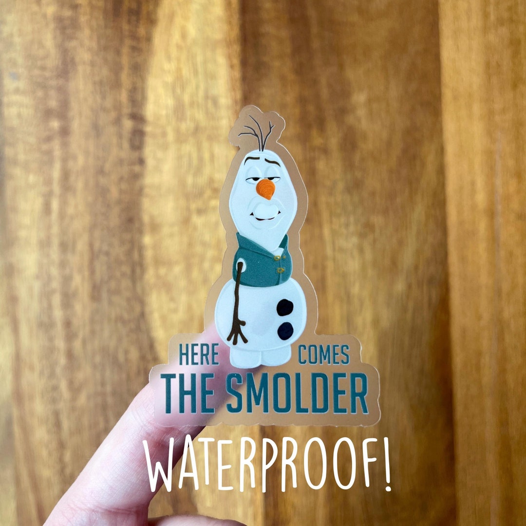 Disney Olaf Presents Flynn Rider WATERPROOF CLEAR Sticker Frozen/anna ...