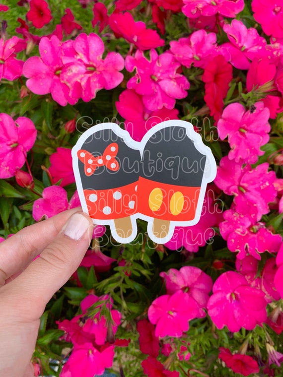 Disney Mickey Minnie Mouse Popsicle 3x2.57in Vinyl Die Cut - Etsy