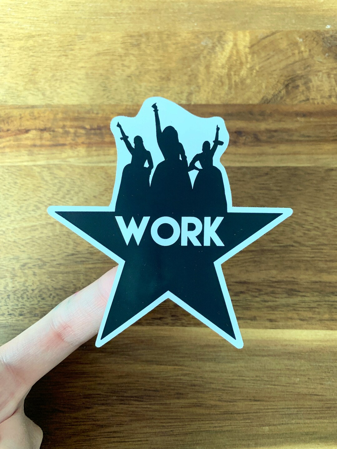 Hamilton Broadway Work 3x3.25in Sticker Broadway Musical/broadway Gift ...