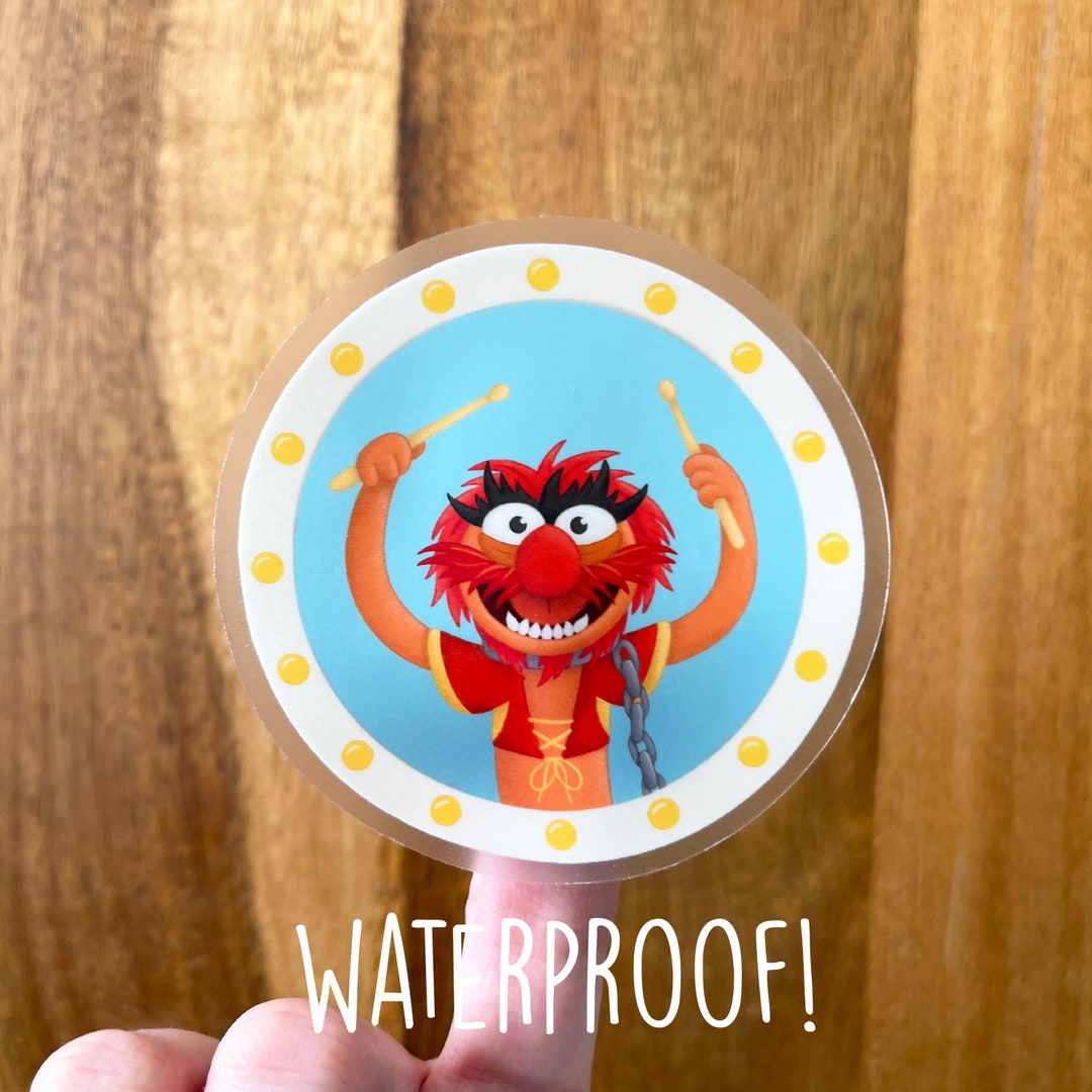 Muppets Animal WATERPROOF CLEAR Sticker - the Muppets/the Muppets Show ...