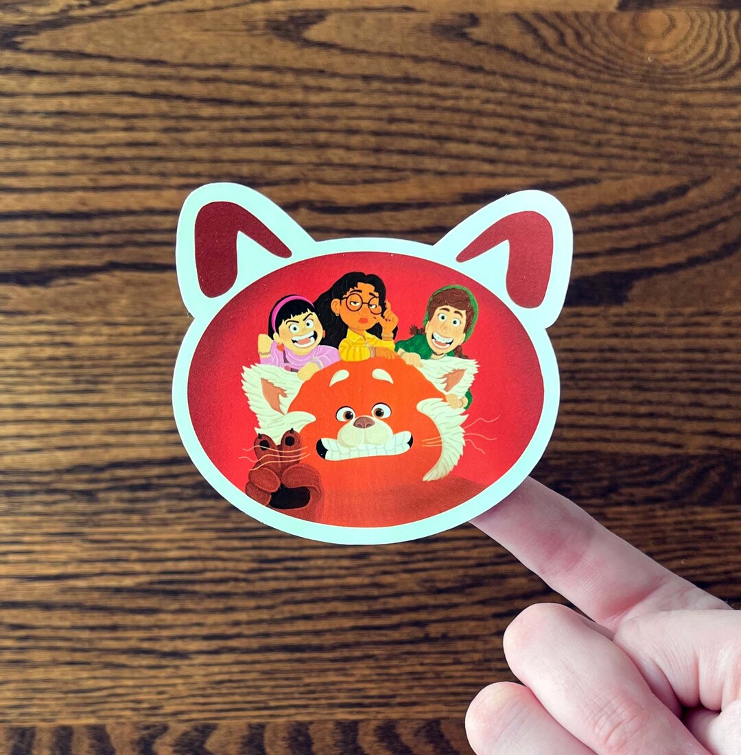Disney Pixar Turning Red 3x3.25in Sticker Meilin Lee/red Panda/4town ...