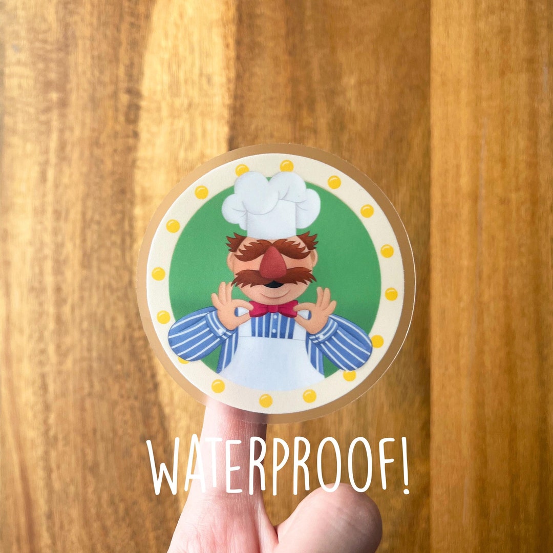 Muppets Swedish Chef WATERPROOF CLEAR Sticker - the Muppet Show/the ...