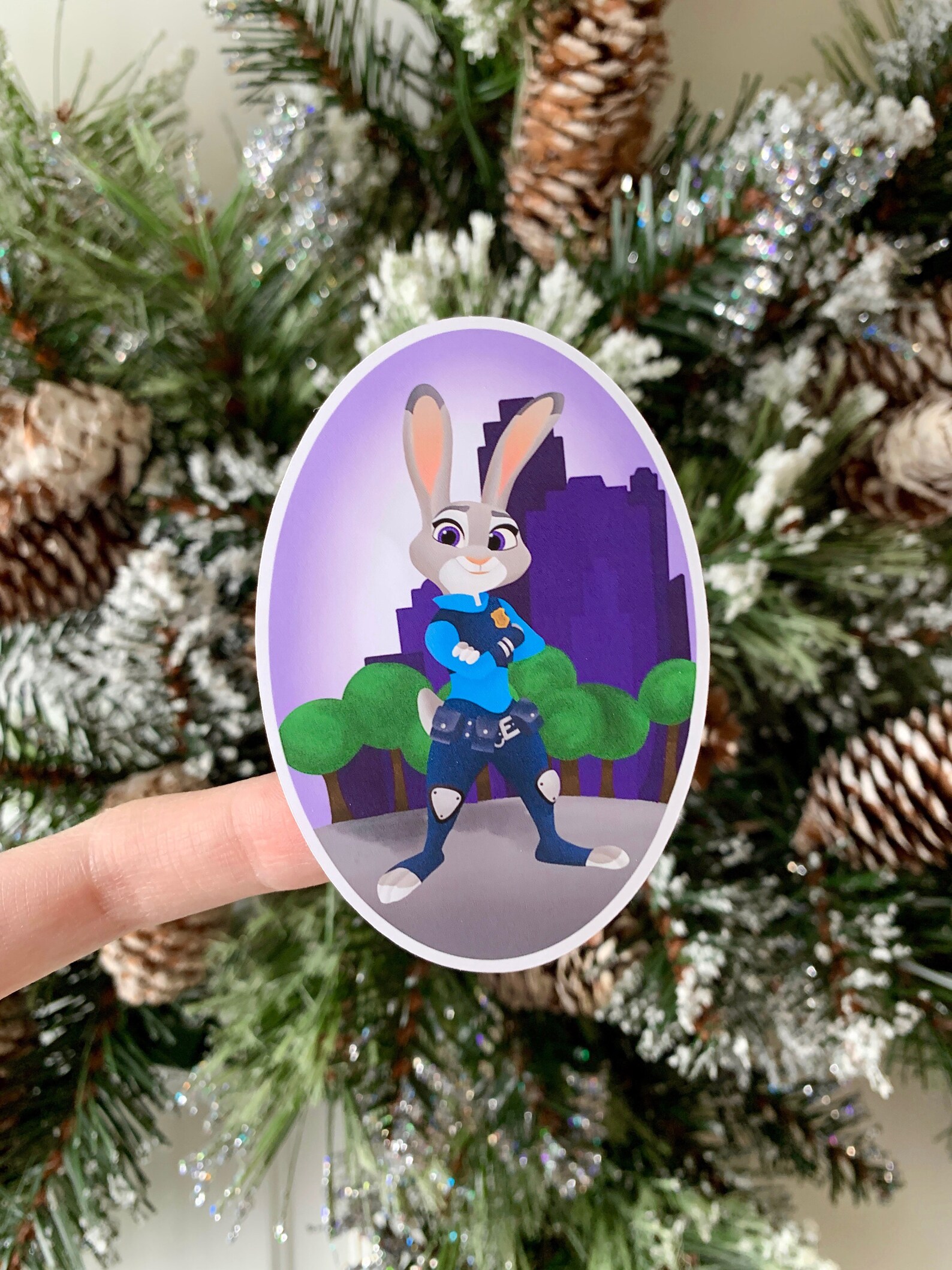 Disney Zootopia Judy Hopps 3.25x2.25in Sticker Police - Etsy UK