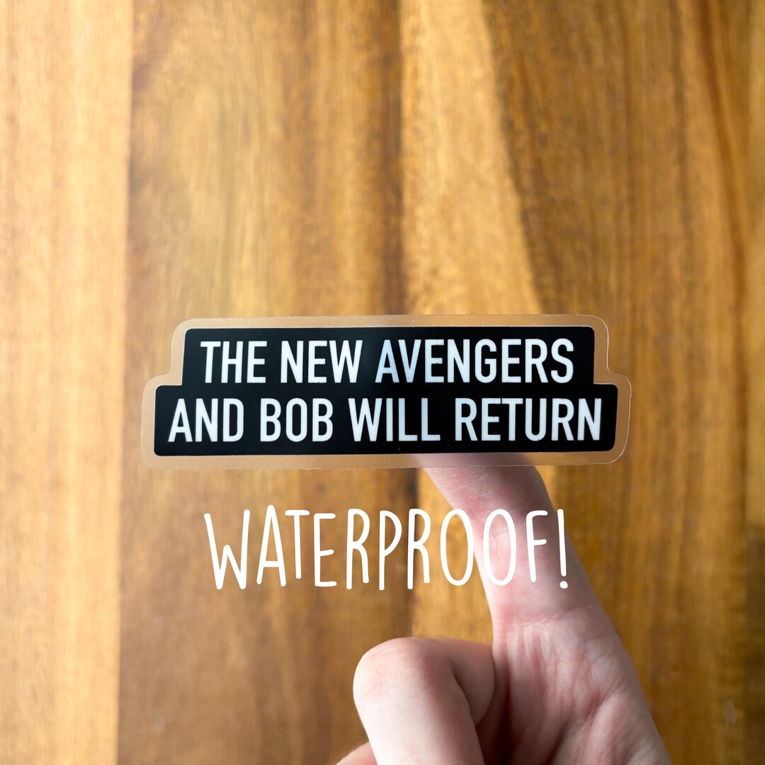 New Avengers & Bob WATERPROOF CLEAR Sticker - Thunderbolts / Disney ...