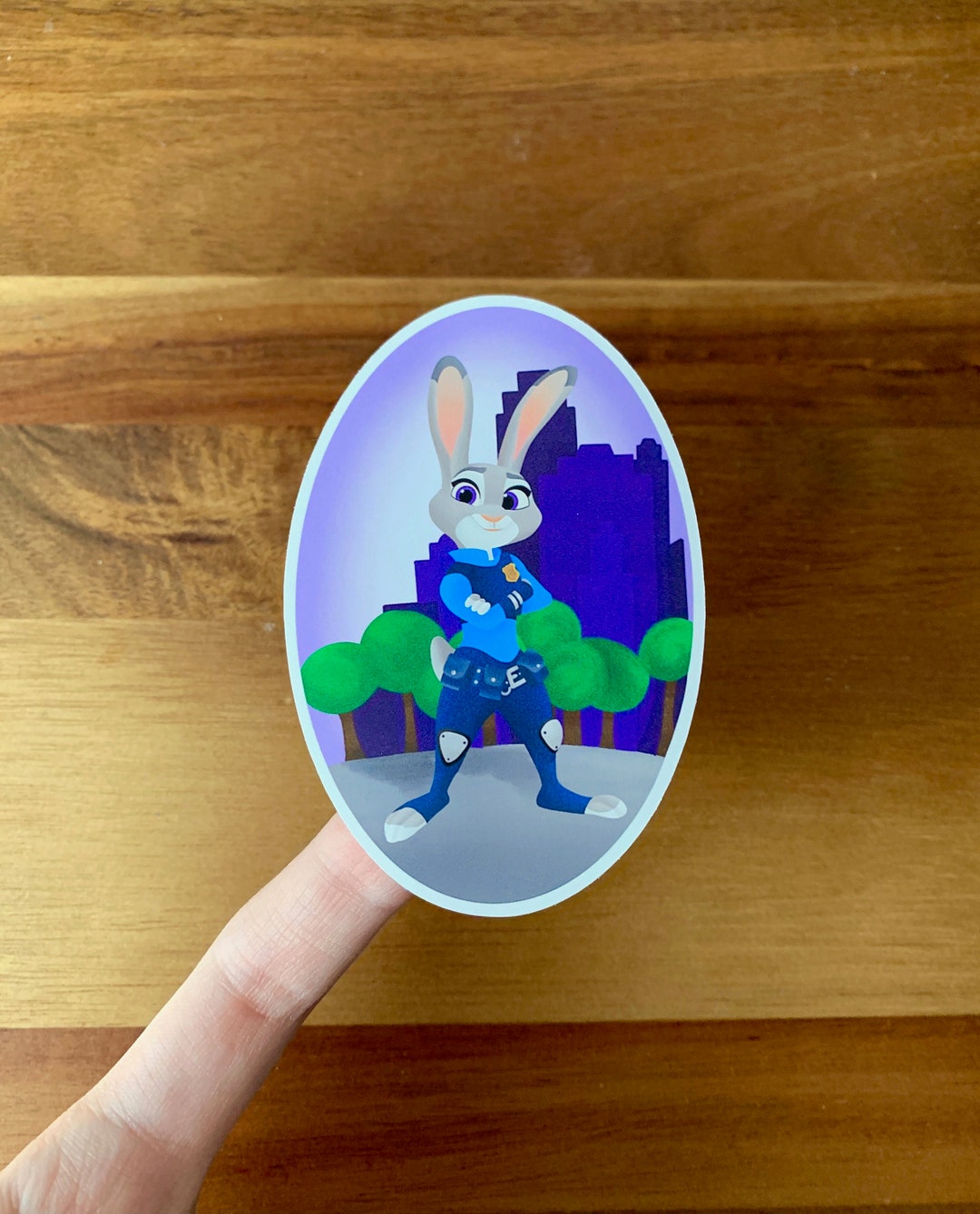 Disney Zootopia Judy Hopps 3.25x2.25in Sticker Police - Etsy UK