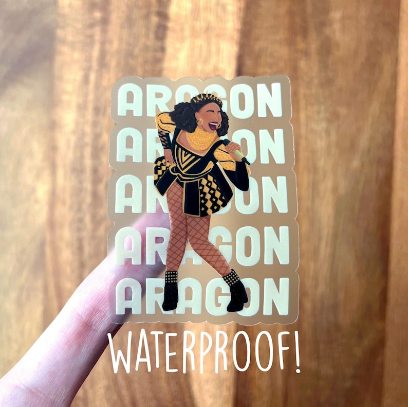 SIX the Musical Catherine of Aragon WATERPROOF CLEAR Sticker - Broadway ...