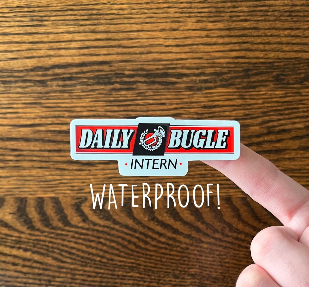 Marvel Spiderman Daily Bugle 3x1in WATERPROOF Sticker Peter Parker ...
