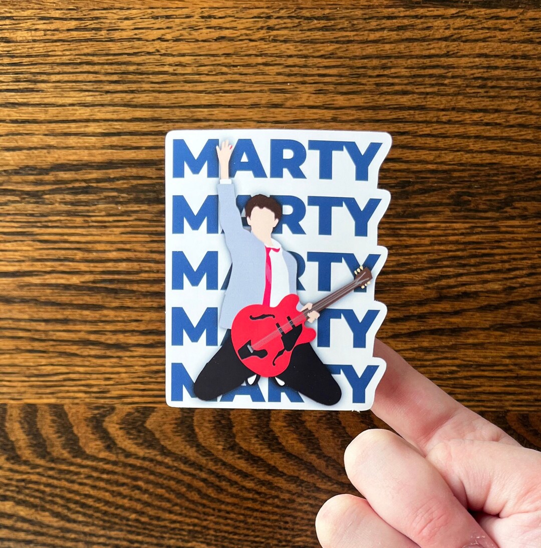 Back to the Future Broadway Marty Mcfly Sticker Broadway Musical/new ...