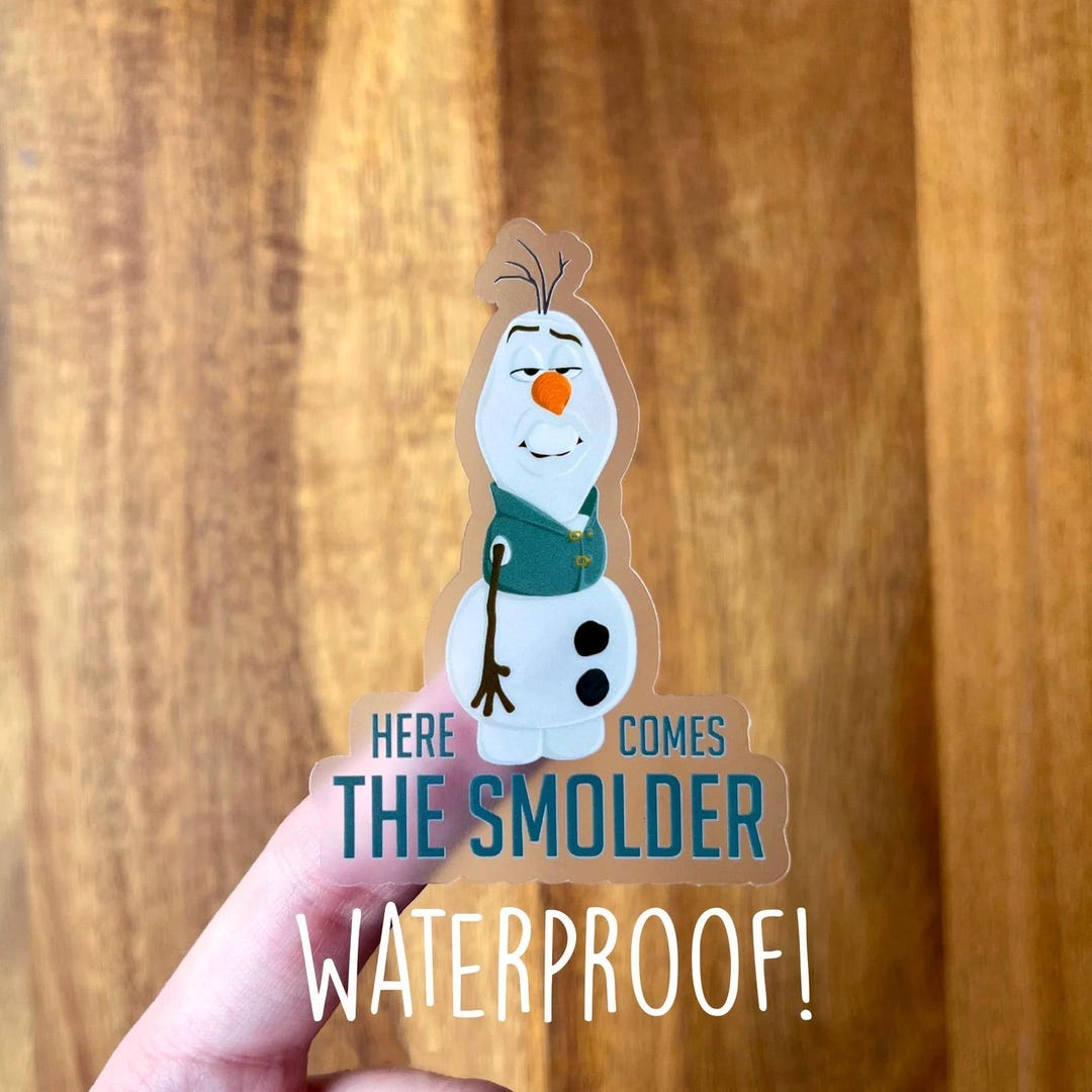 Disney Olaf Presents Flynn Rider WATERPROOF CLEAR Sticker - Frozen/anna ...