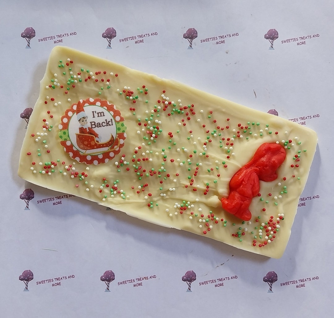 Elf I'm Back Chocolate Bar Christmas Elf Chocolate - Etsy