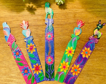 Hand Painted Mexican Book Marks - Etsy