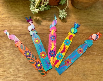 Hand Painted Mexican Book Marks - Etsy