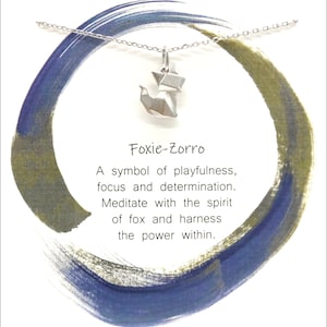 Foxie-zorro Origami Necklace From Chic Origami - Etsy