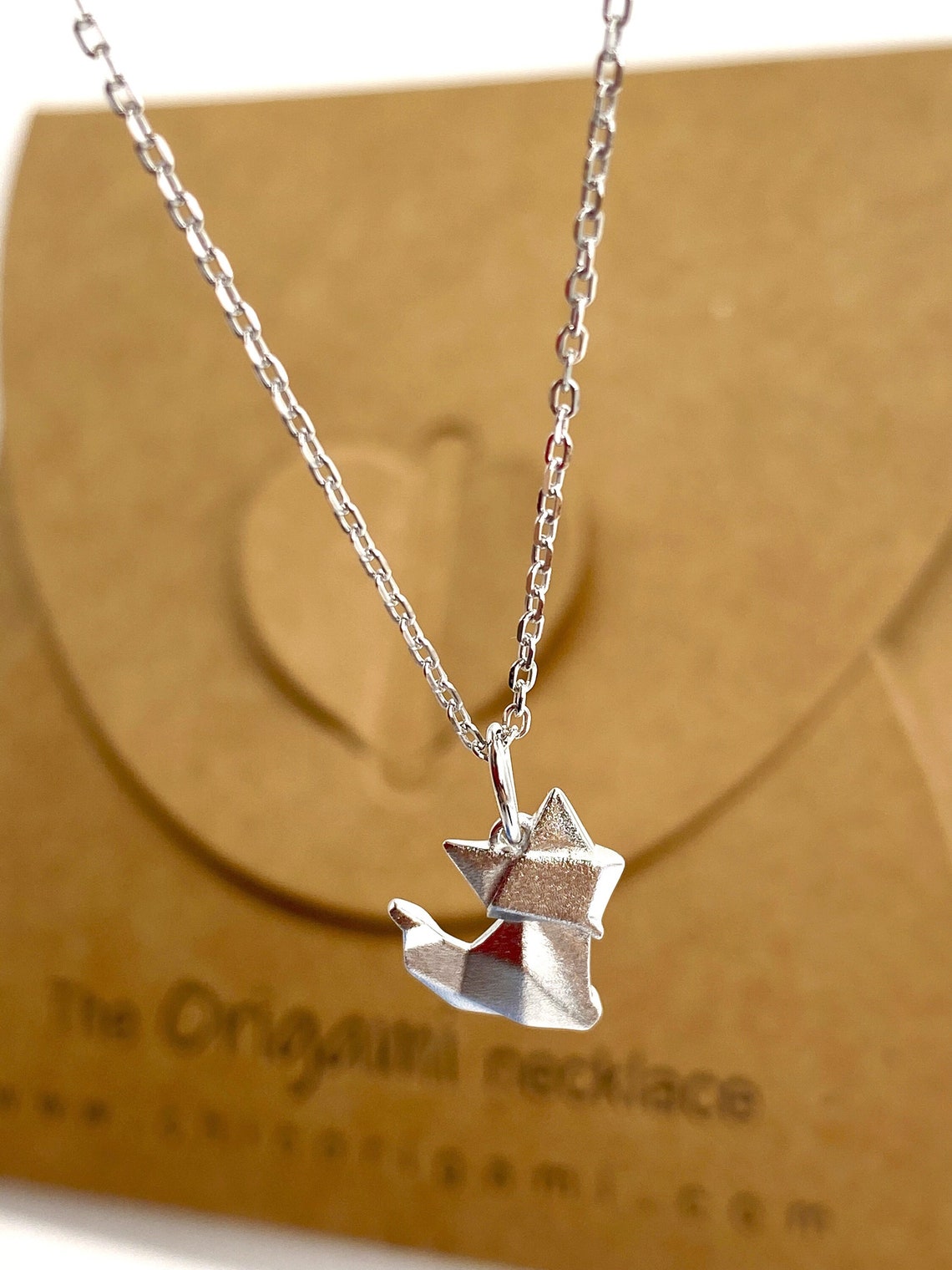 Foxie-zorro Origami Necklace From Chic Origami - Etsy