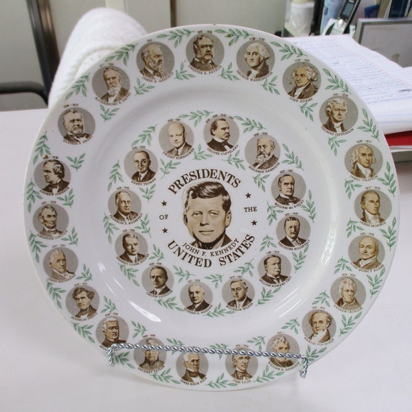 John F Kennedy Plate - Etsy