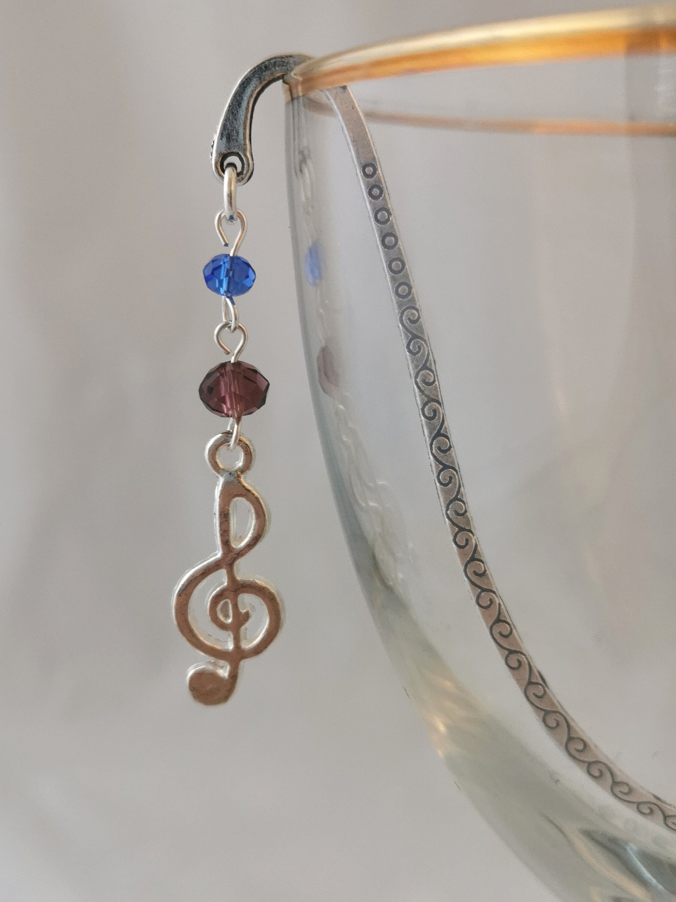 Treble clef bookmark | Etsy