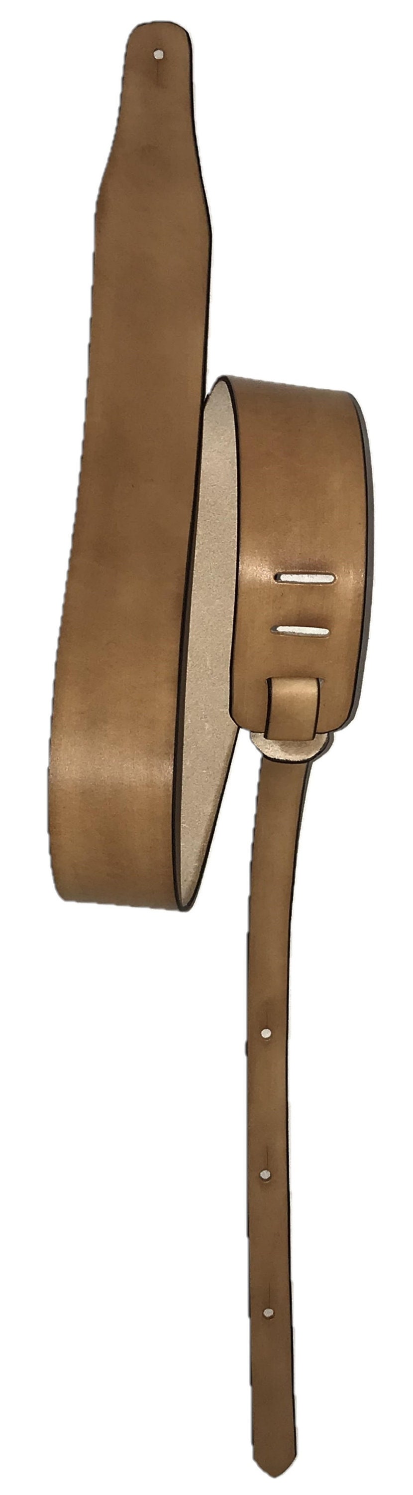 Plain Natural Leather Guitar Strap - Etsy