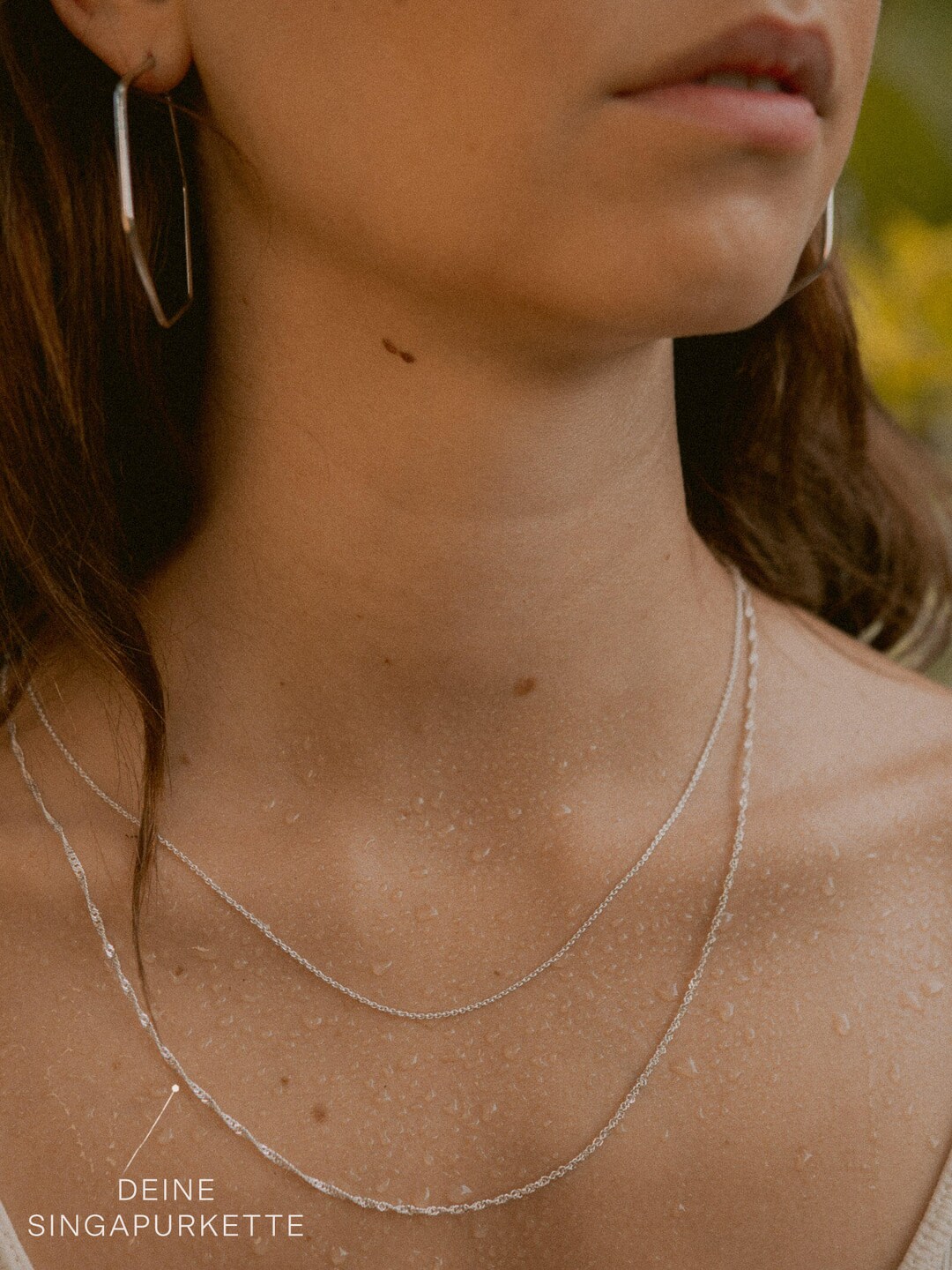 Modabilé Singapore Chain Ladies Necklace Made of 925 Sterling Silver 1. ...