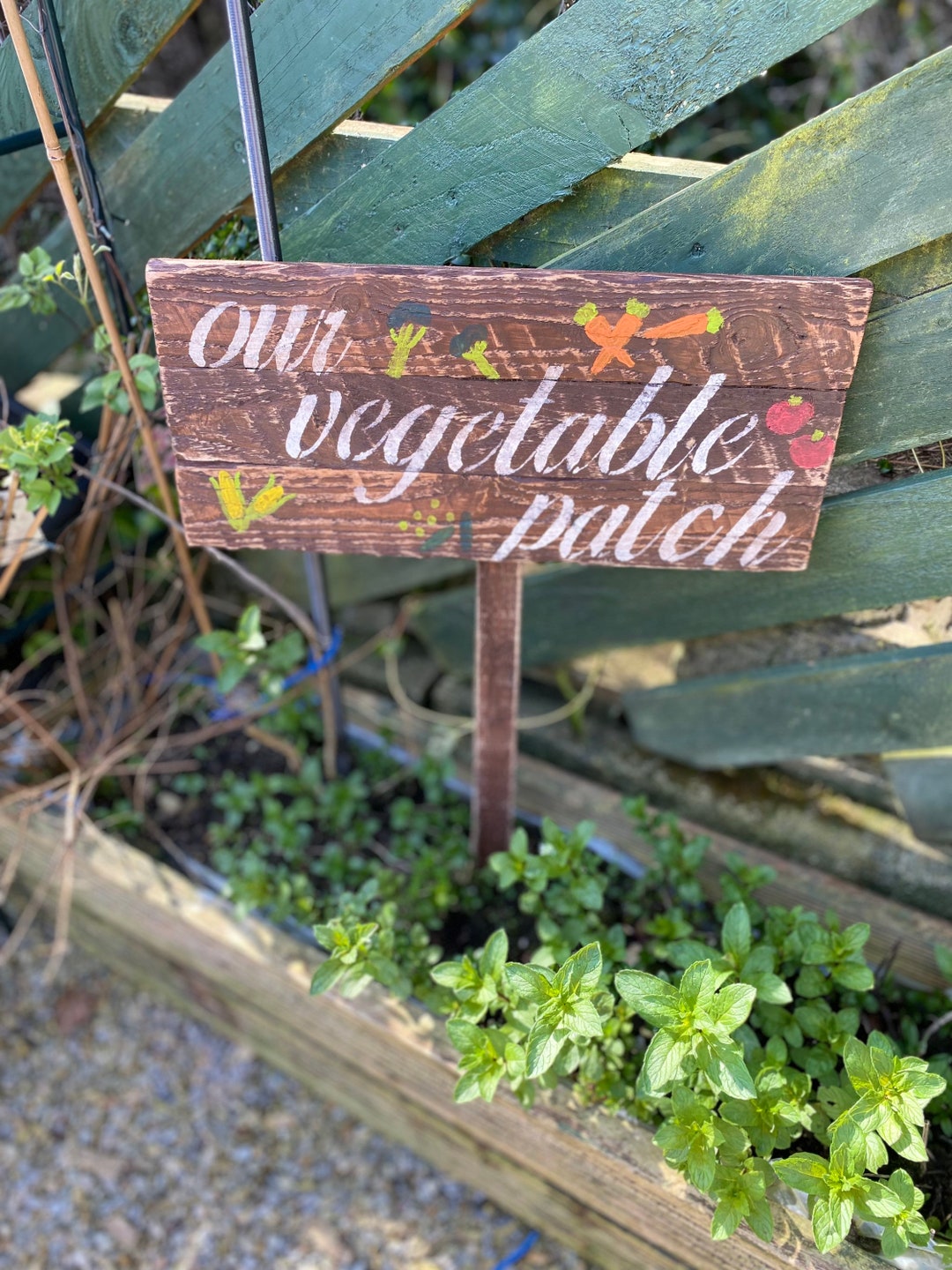 Rustic Garden Sign, Personalised, Garden Decor, Rustic Garden, Garden ...