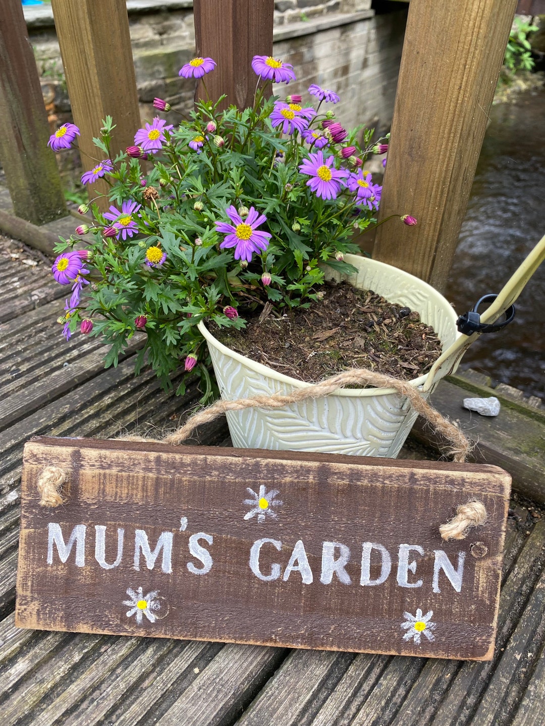 Mums Garden Sign, Mums Garden Wooden Sign, Gift for Mum, Mums Garden ...